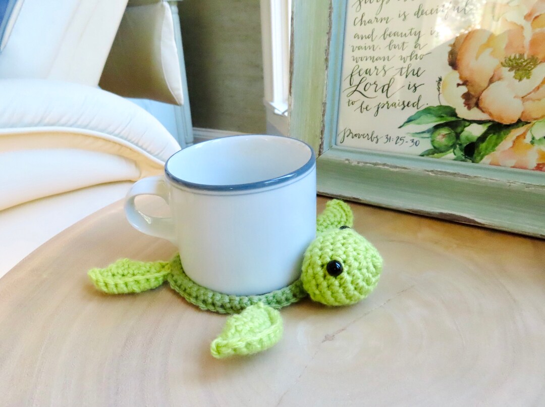 Crochet Turtle Coaster - Etsy