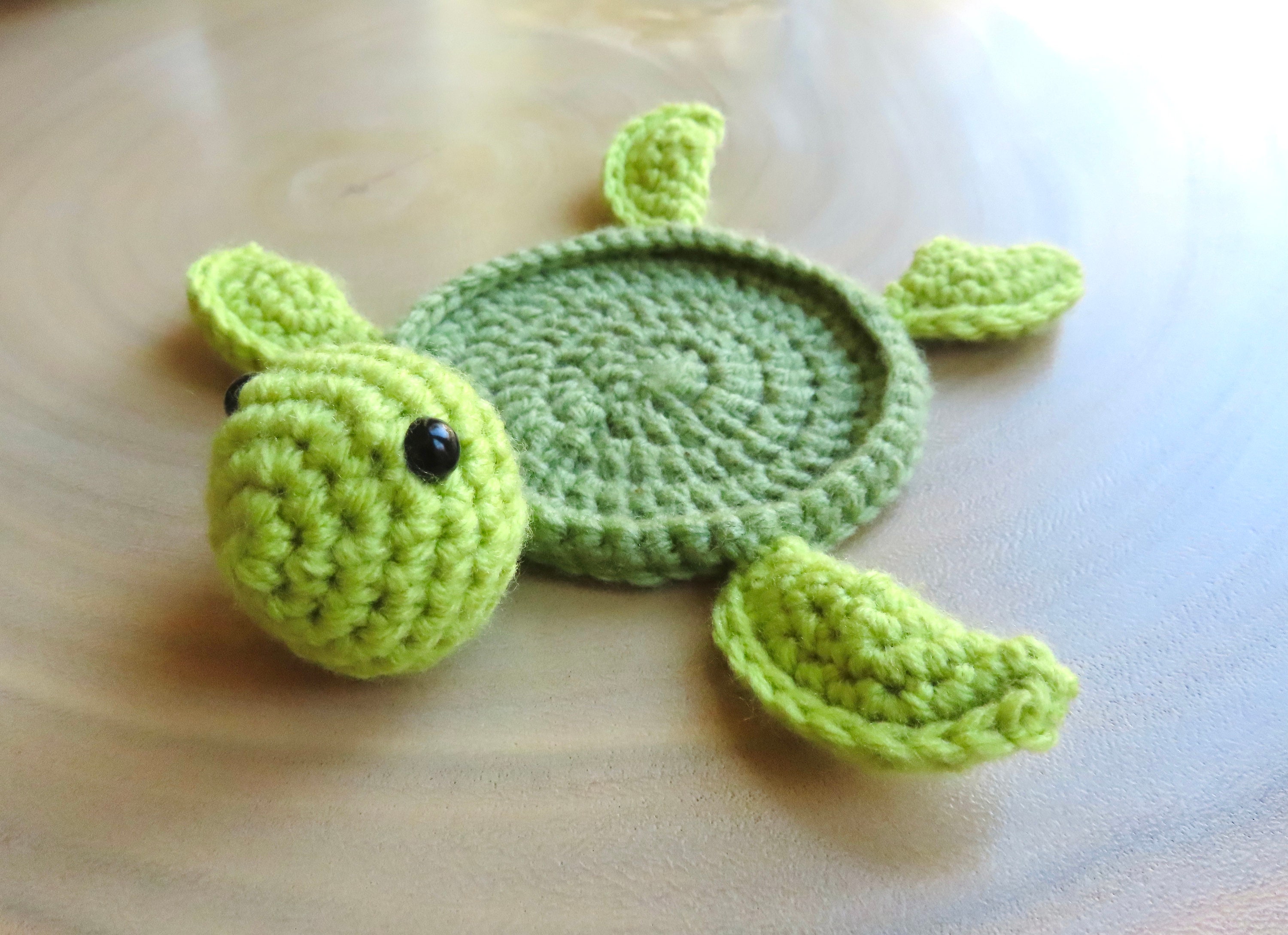 Crochet Turtle Coaster - Etsy