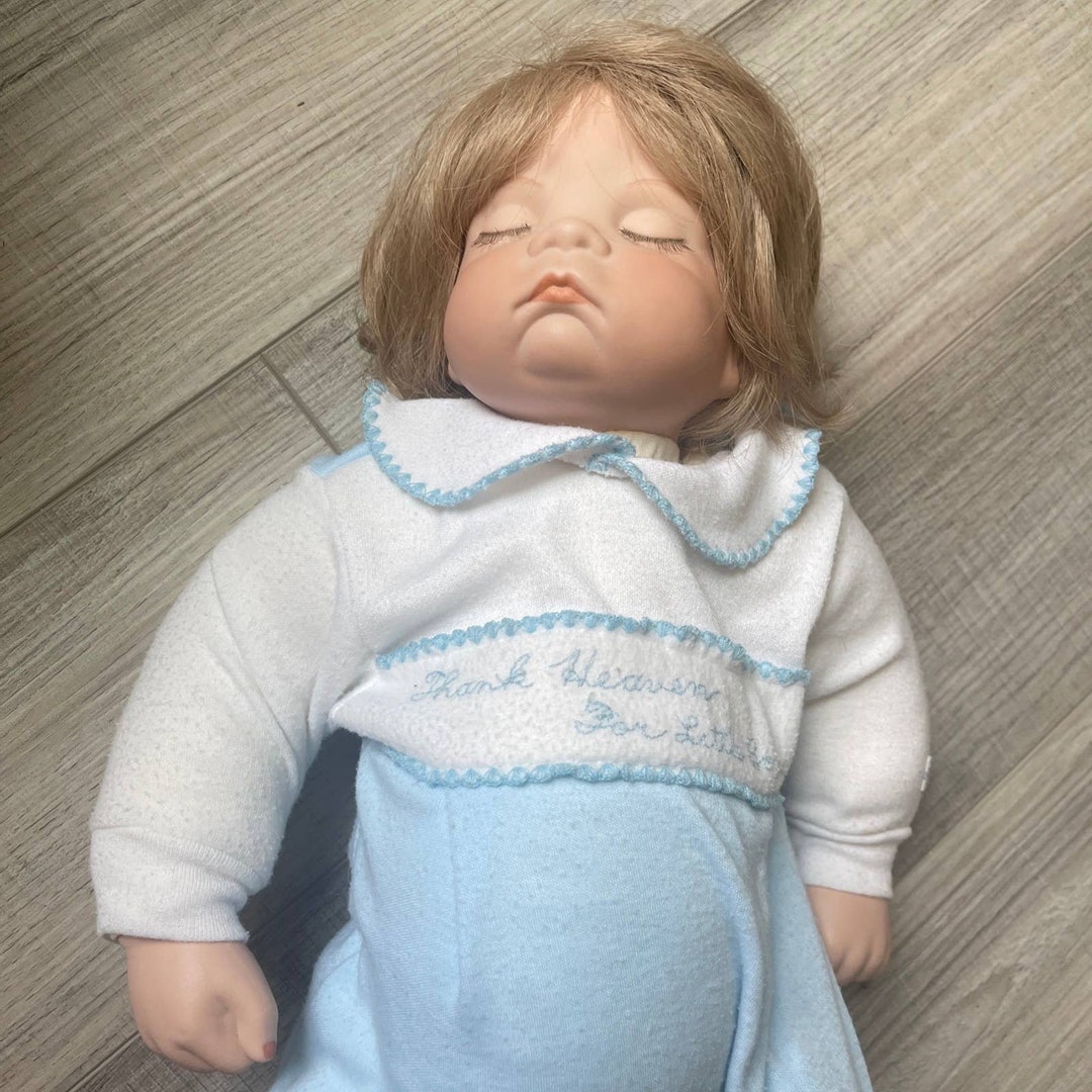 Vintage Baby Boy Porcelain Realistic Doll - Etsy