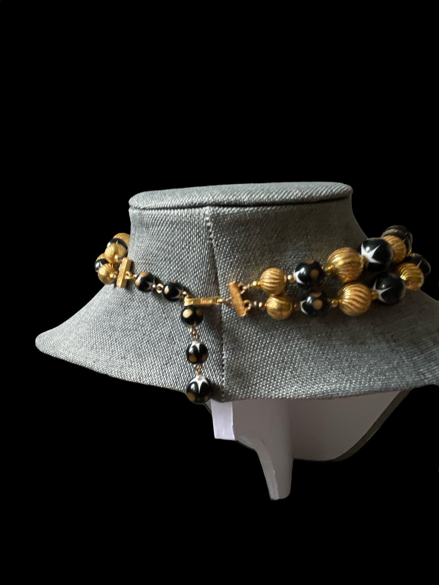 VINTAGE 1950s Crown Trifari Electra Collection Graduated Two-strand ...