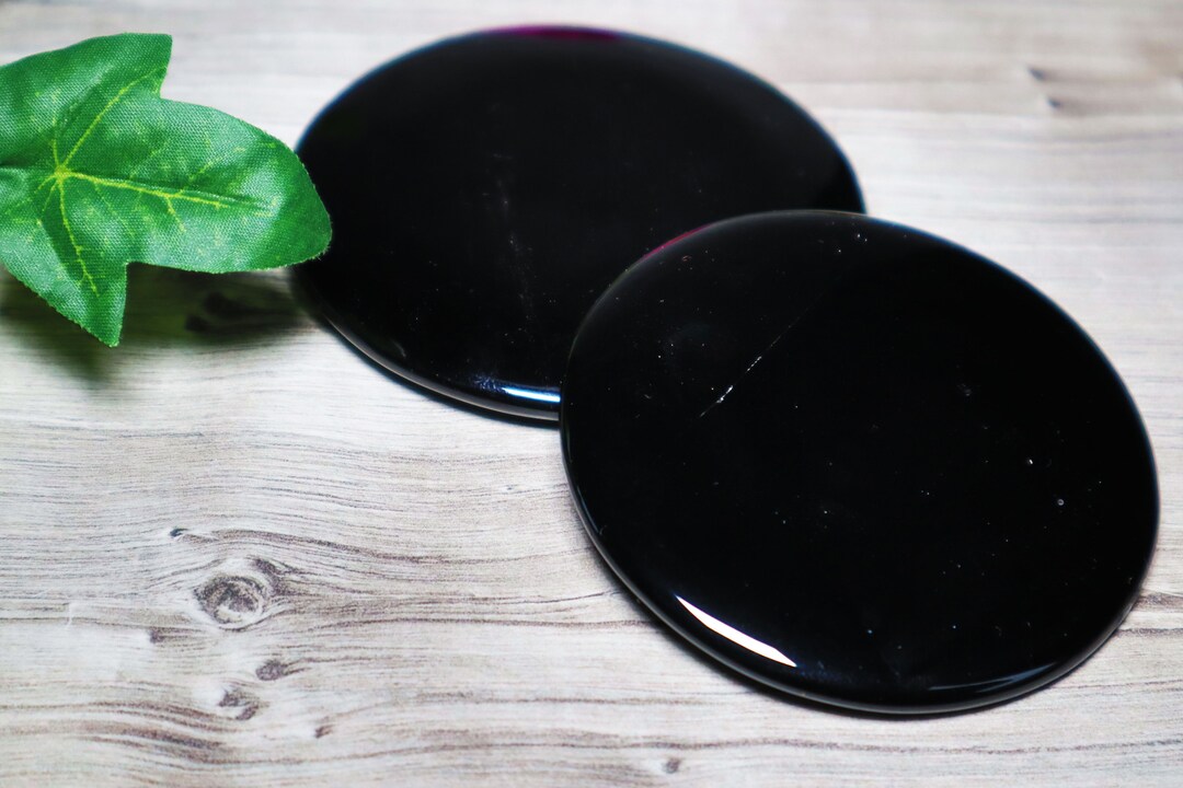 Obsidian Disc (mirror) | Various Sizes - Etsy
