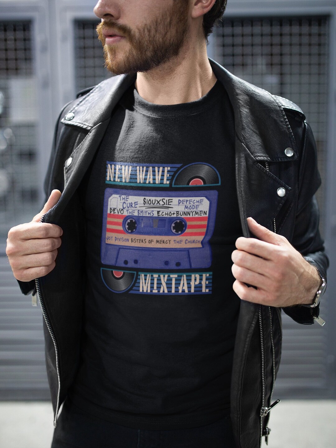 New Wave Music Mixtape Unisex T-shirt | Retro Goth Cassette Tape Tshirt ...