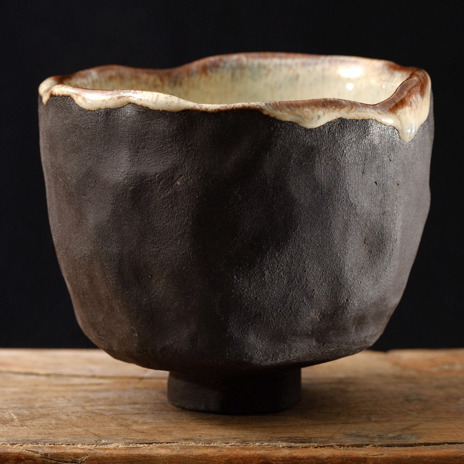 Tea Bowl Using Kurinuki Technique Including Kiribako Box and - Etsy