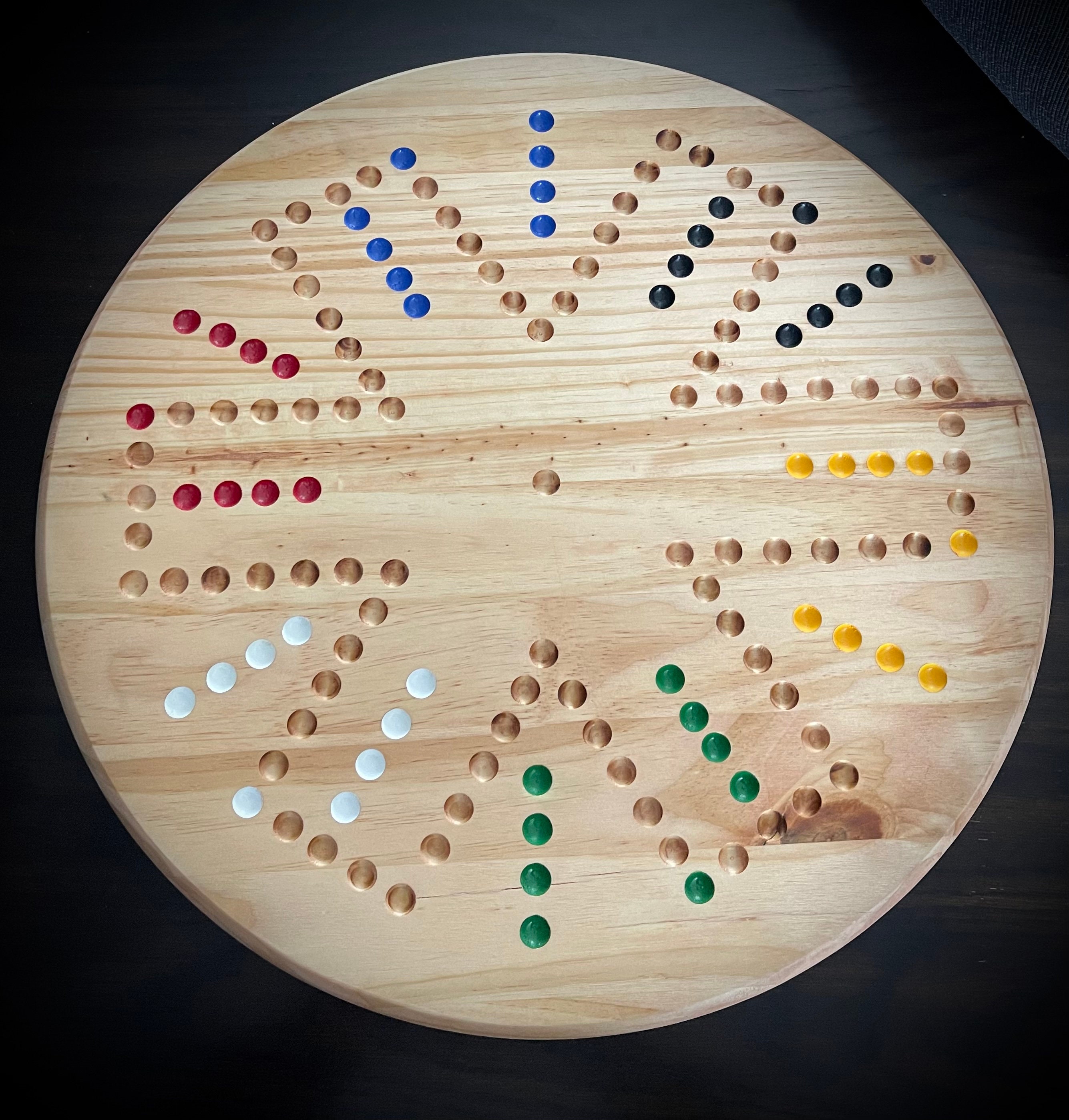 Double Sided 4 and 6 Player Aggravation, Marbles, Wahoo Board Game - Etsy