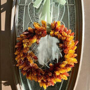 Fall Mini Hops Wreath, Candle Ring, Fall Candle Wreath, Fall Table ...