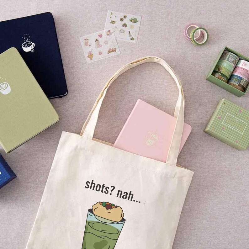 Pani Puri Tote Bag: Desi Pop Art, Organic Cotton Bag - Etsy
