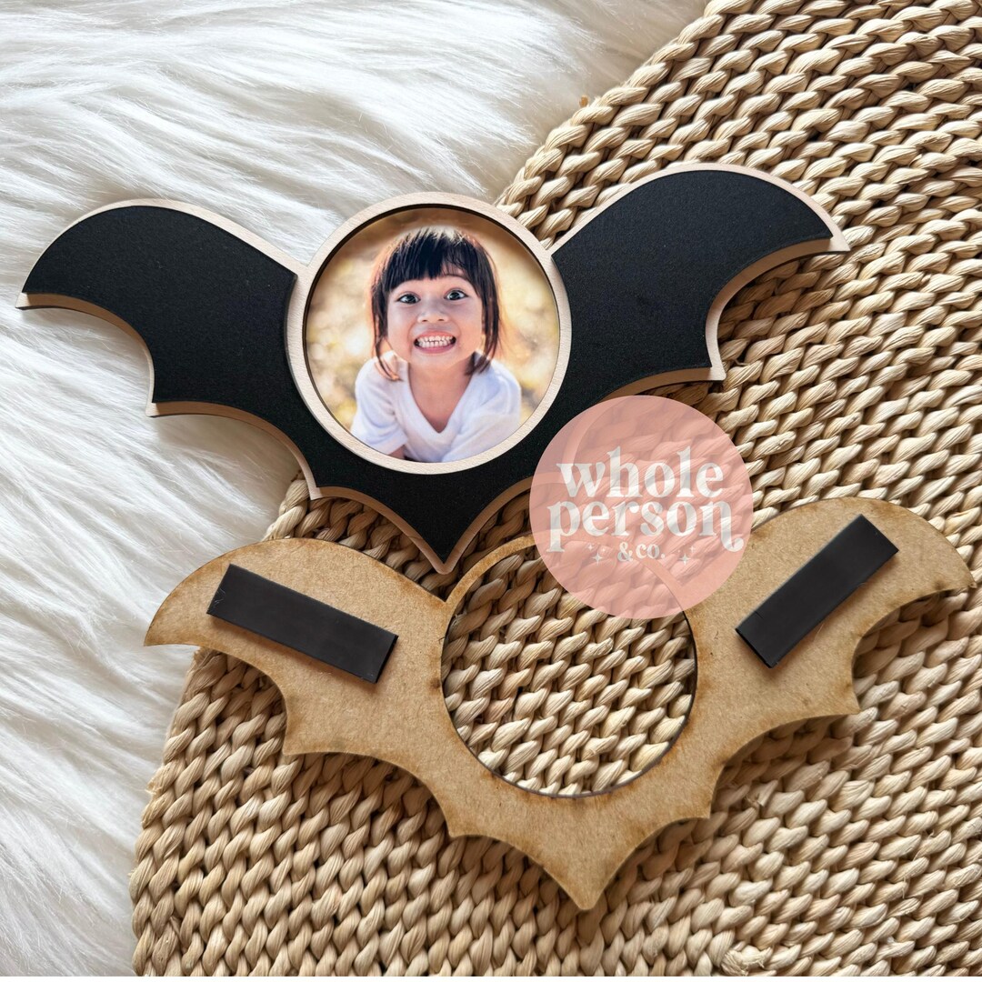 Bat Photo Frame, Cute Halloween Photo Frame, Halloween Picture Frame ...