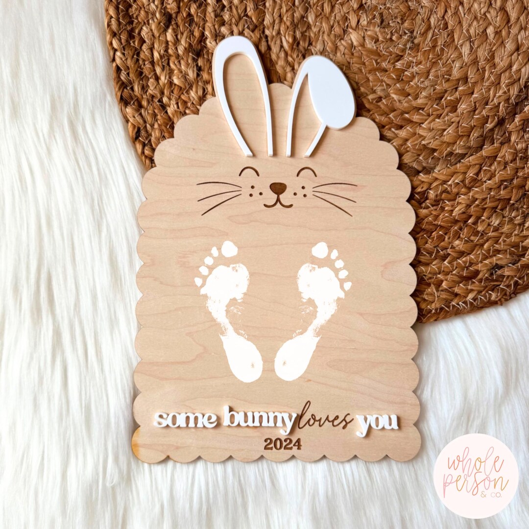 Unique Easter Keepsake, Kids Easter Craft Kit, Footprint Keepsake ...