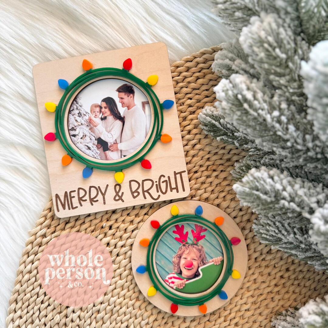 Christmas Photo Frame, Cute Christmas Photo Frame, Grandparent ...