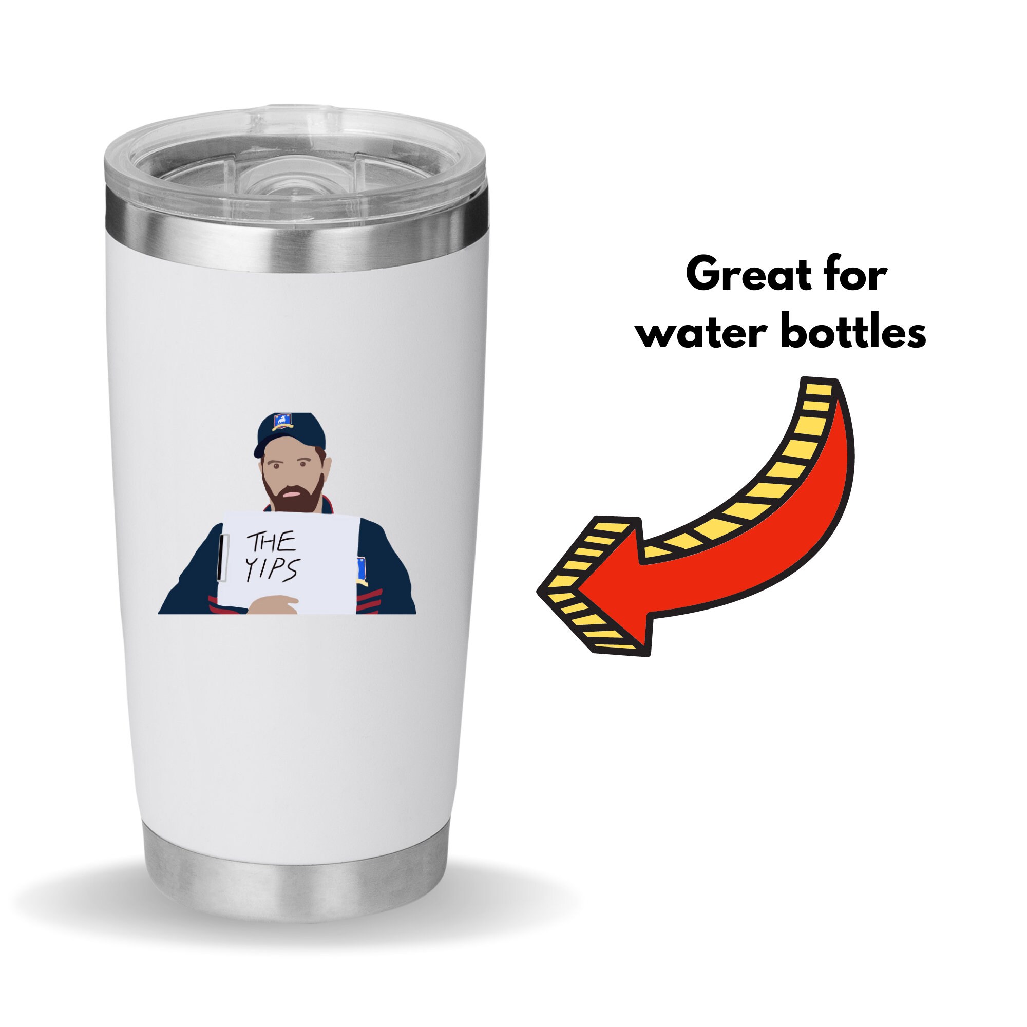 The Yips Premium Laminated Vinyl Sticker Ted Lasso Gifts Coach Beard ...