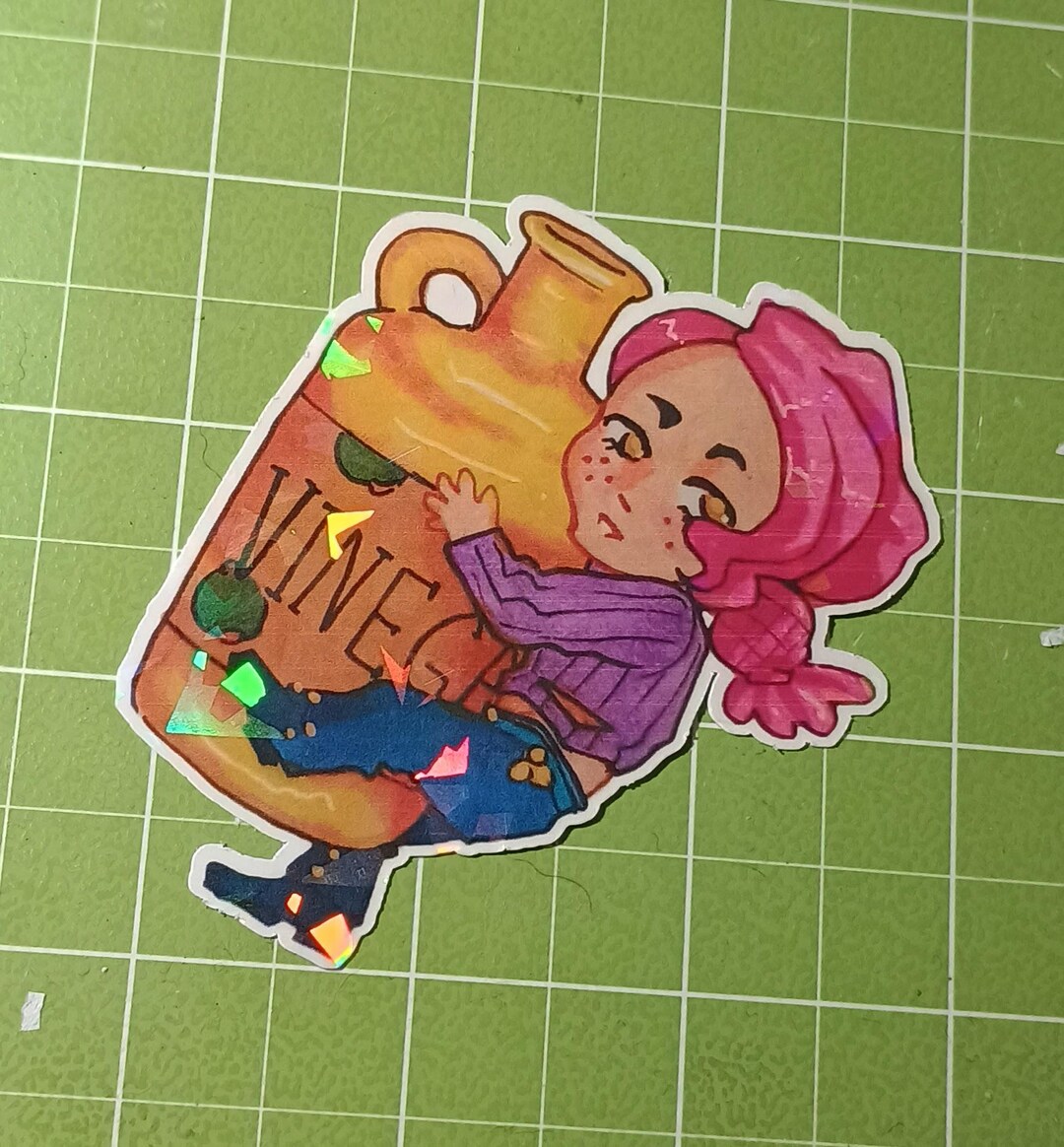Vinegar Doppio Holographic JJBA Inspired Sticker - Etsy