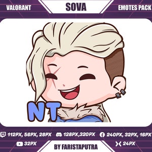 Sova Valorant Twitch Emotes, Chibi Sova Valorant Twitch Emotes, Cute ...