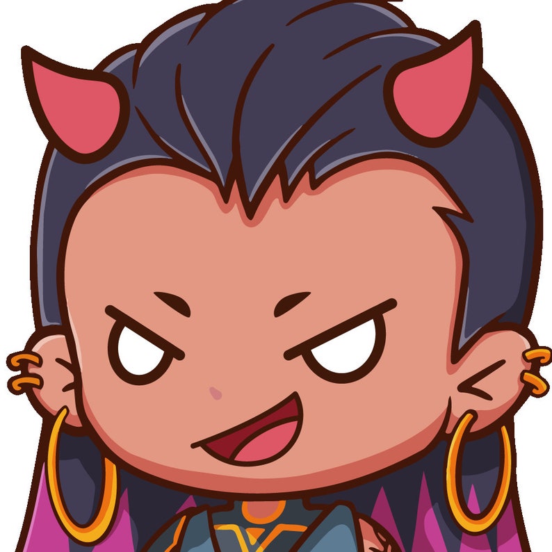 Reyna Valorant Twitch Emotes, Chibi Reyna Valorant Twitch Emotes, Cute ...