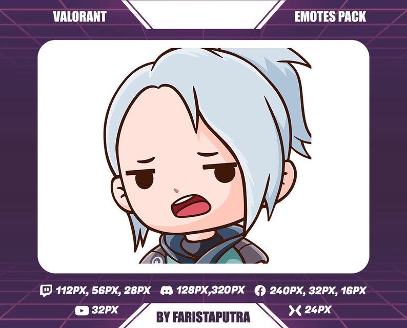 Jett Valorant Twitch Emotes, Chibi Jett Valorant Twitch Emotes, Cute ...