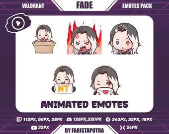 Gekko Valorant Animated Twitch Emotes: Chibi Anime Emoji - Etsy
