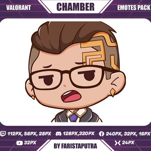 Chibi Chamber Valorant Twitch Emotes, Anime Emoji (digital Download) - Etsy