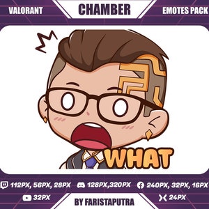 Chibi Chamber Valorant Twitch Emotes, Anime Emoji (digital Download) - Etsy