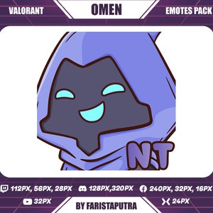 Omen Valorant Twitch Emotes, Chibi Omen Valorant Twitch Emotes, Cute ...