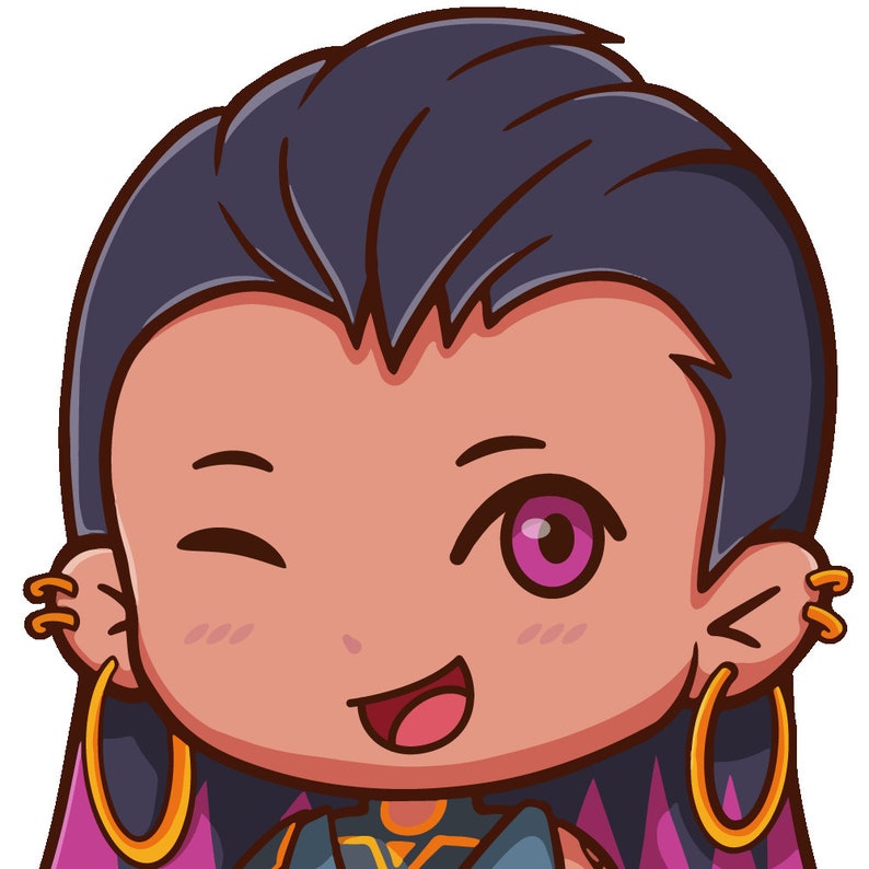 Reyna Valorant Twitch Emotes, Chibi Reyna Valorant Twitch Emotes, süße ...