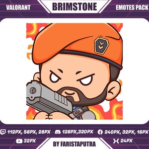 Chibi Brimstone Valorant Twitch Emotes, Anime Emoji (PNG Files) - Etsy