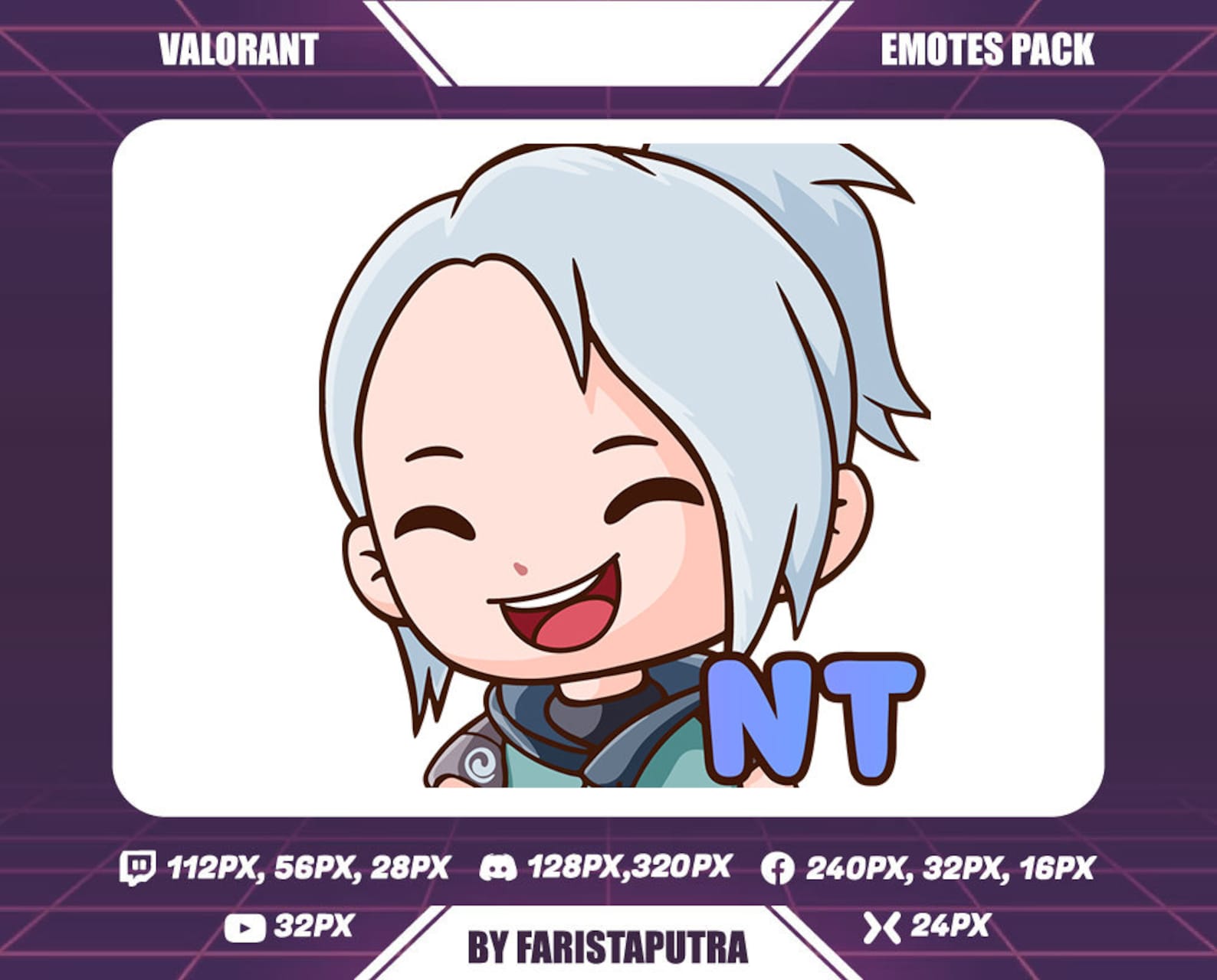 Jett Valorant Twitch Emotes, Chibi Jett Valorant Twitch Emotes, Cute ...