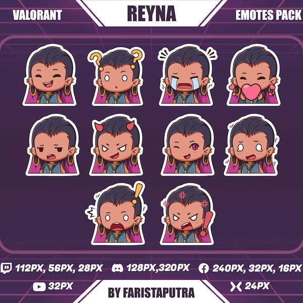 Chibi Reyna Emote - Etsy