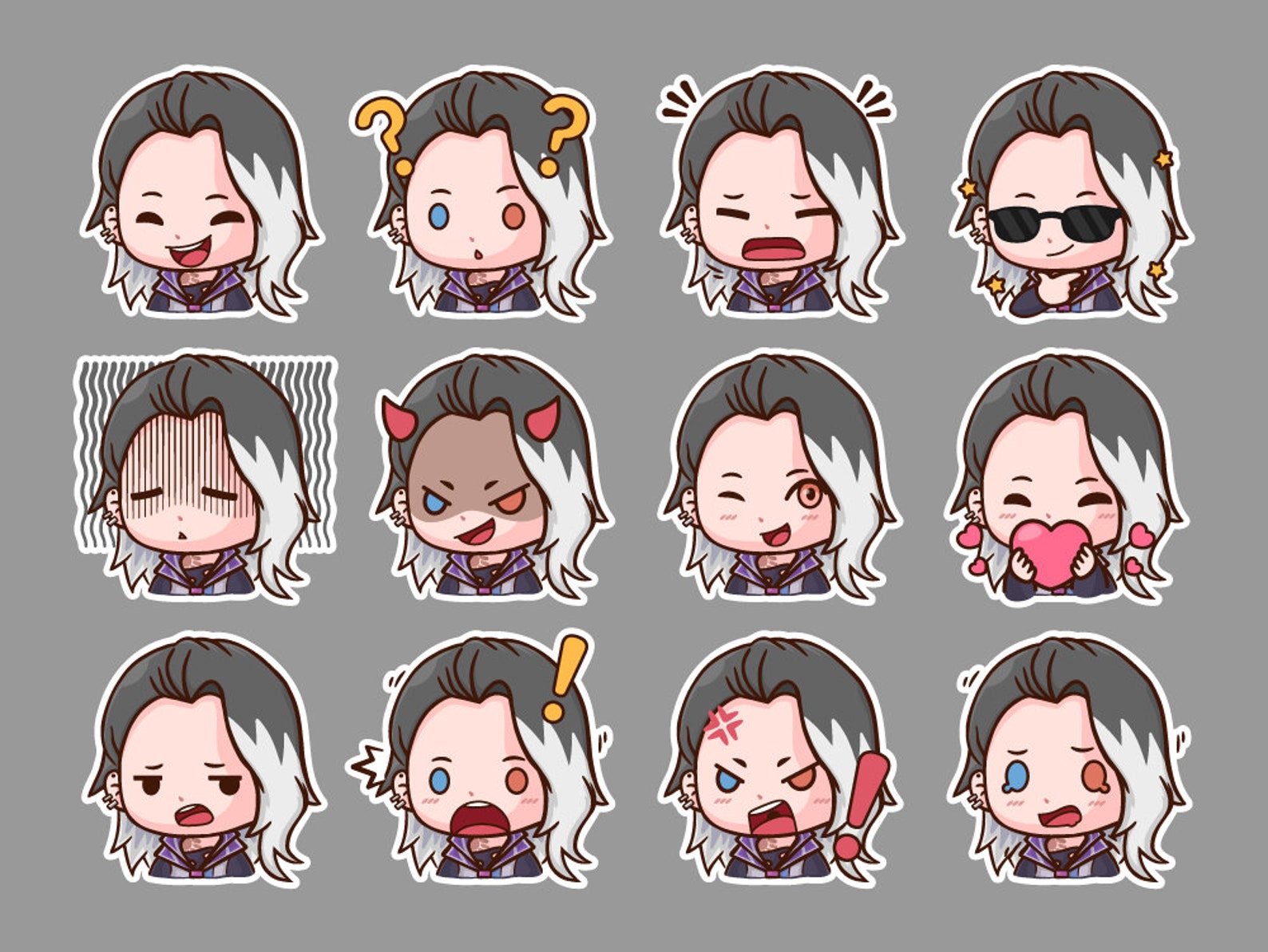 Fade Valorant Twitch Emotes, Chibi Fade Valorant Twitch Emotes, Cute ...