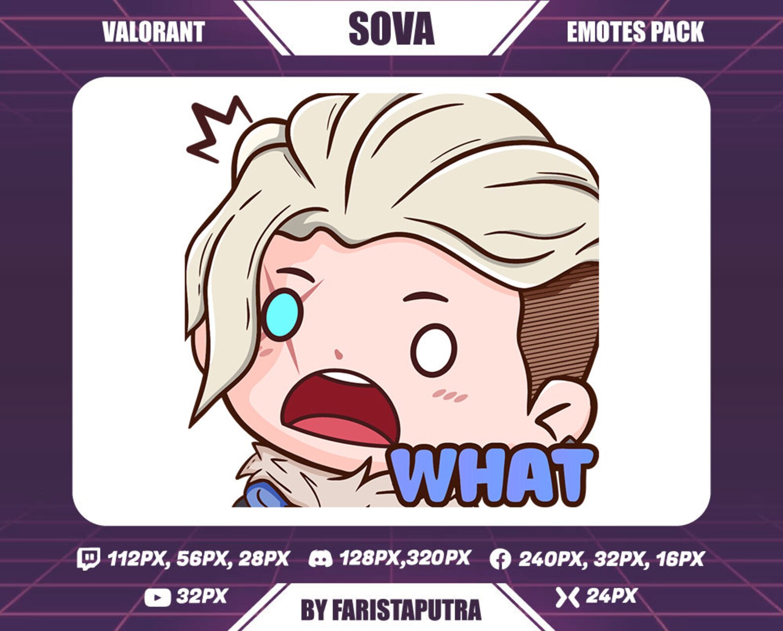 Sova Valorant Twitch Emotes, Chibi Sova Valorant Twitch Emotes, Cute ...