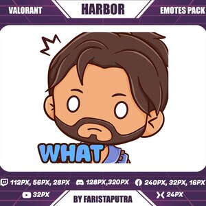 Harbor Valorant Twitch Emotes, Chibi Harbor Valorant Twitch Emotes ...