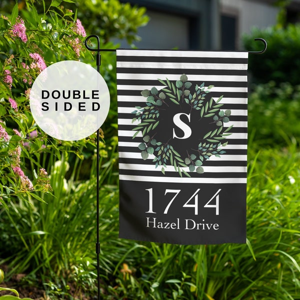 Monogram Garden Flag - Etsy