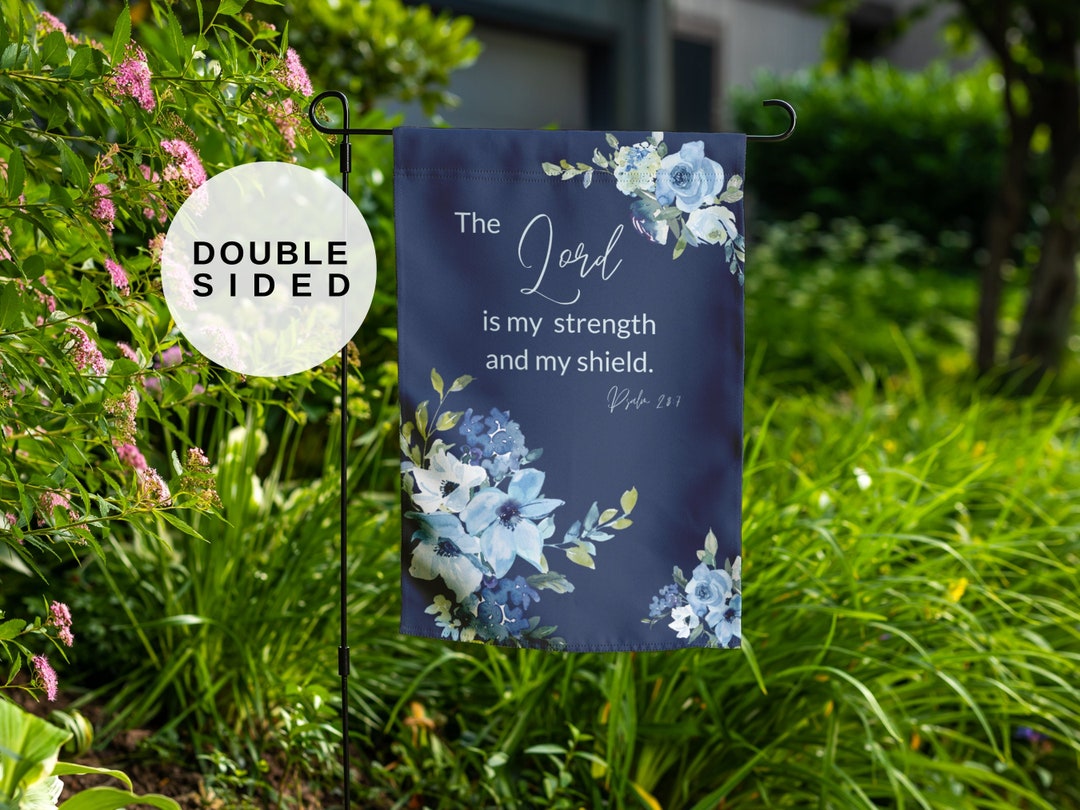 Scripture Garden Flag, Custom Garden Flag, Christian Flag, Faith Home ...