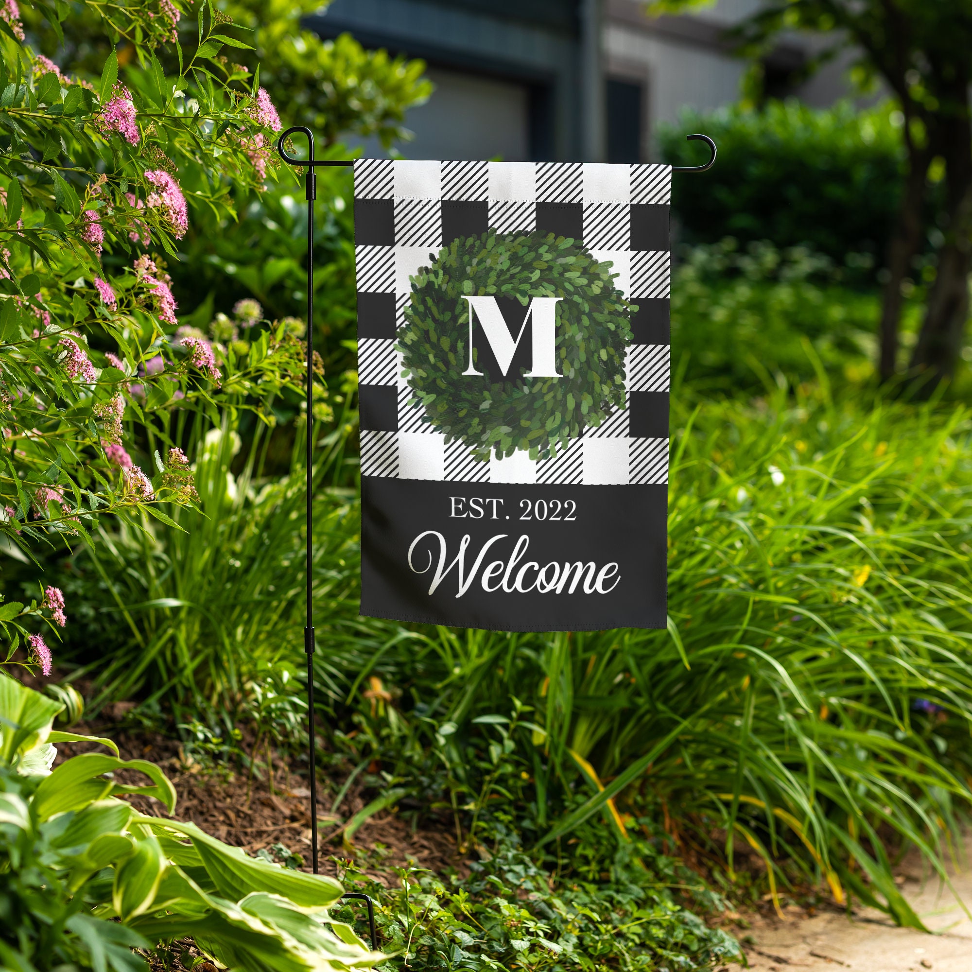Custom Garden Flag Welcome Yard Sign Modern Farmhouse Flag - Etsy