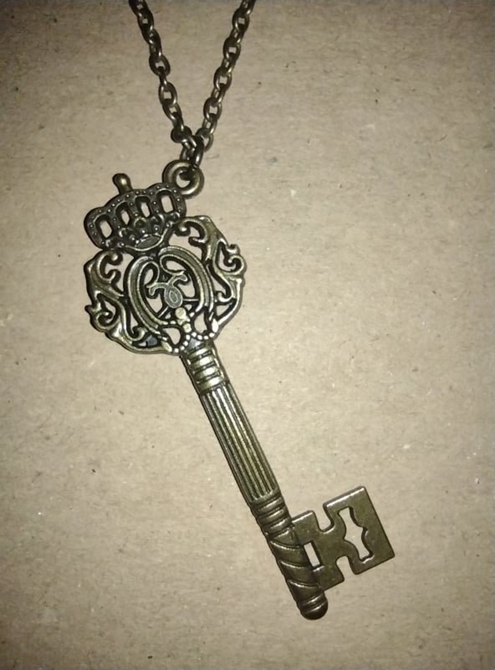Skeleton Key Necklace - Etsy