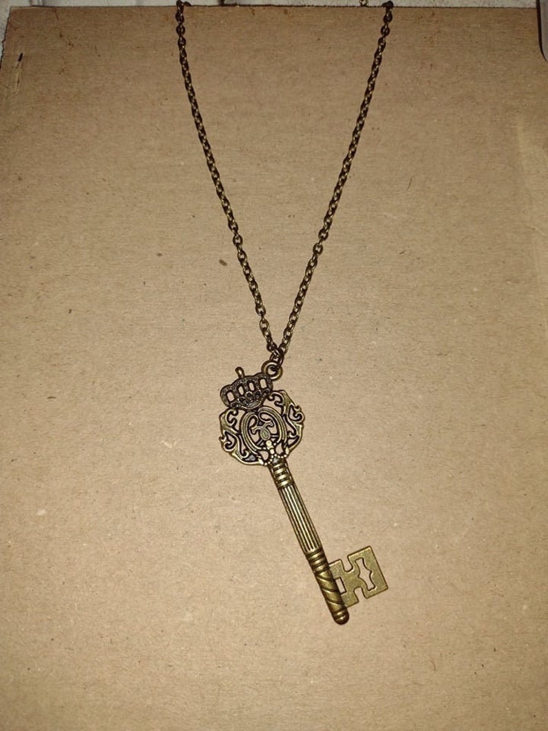 Skeleton Key Necklace - Etsy