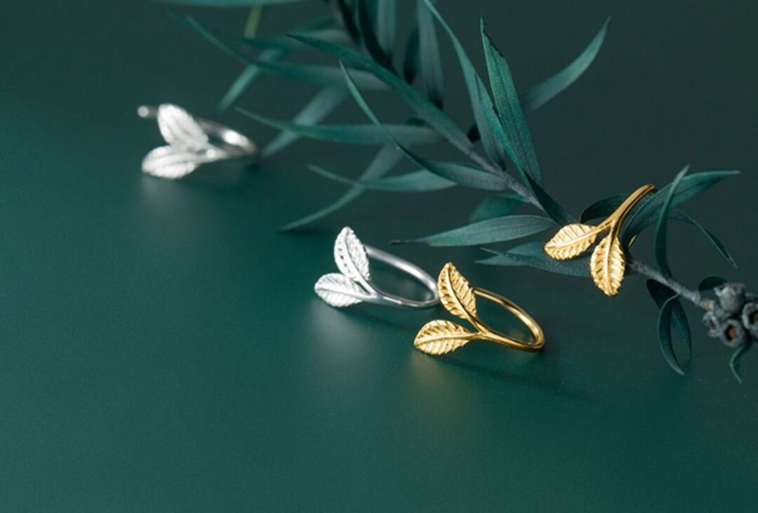 925 Silver Sprout Hoop Earrings Leaf Huggie Earrings Dainty - Etsy Canada