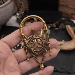 Gothic Arch Ear Weights | Silver or Gold | ear Hangers | Cathedral ...