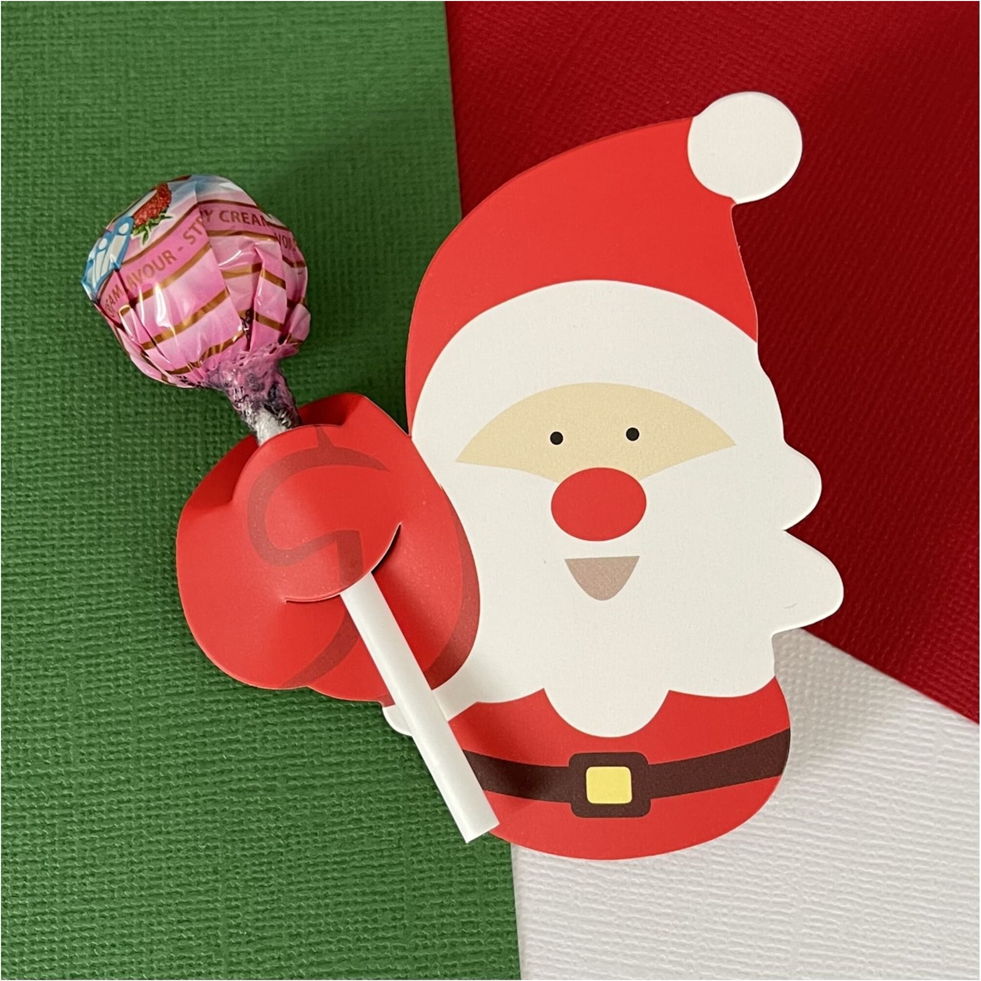 10 Pack Christmas Lollipop Holder, Daycare School Class Xmas Gift Candy ...