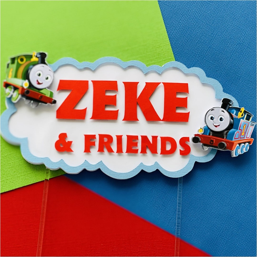 Thomas and Friends Cake Topper Thomas the Tank Engine, All Engines Go ...