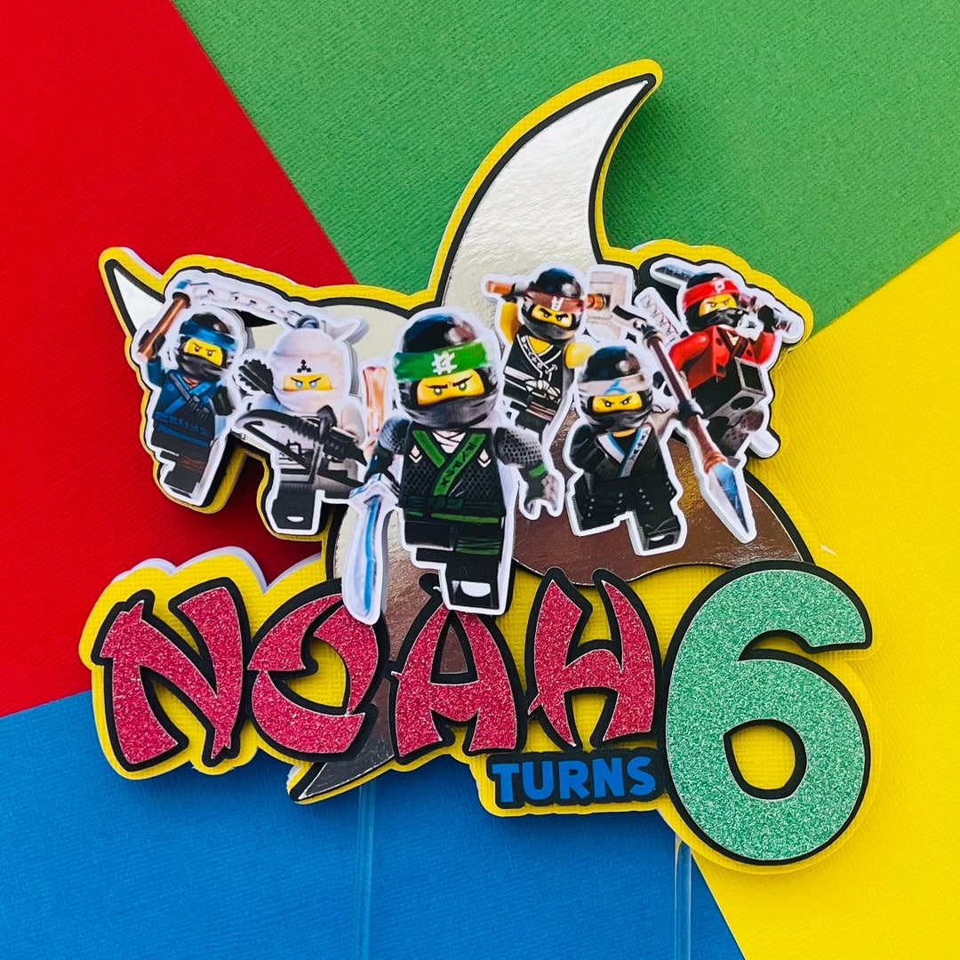 NINJAGO Cake Topper With Flashing Lights! Lego Lloyd Garmadon Kai Jay ...