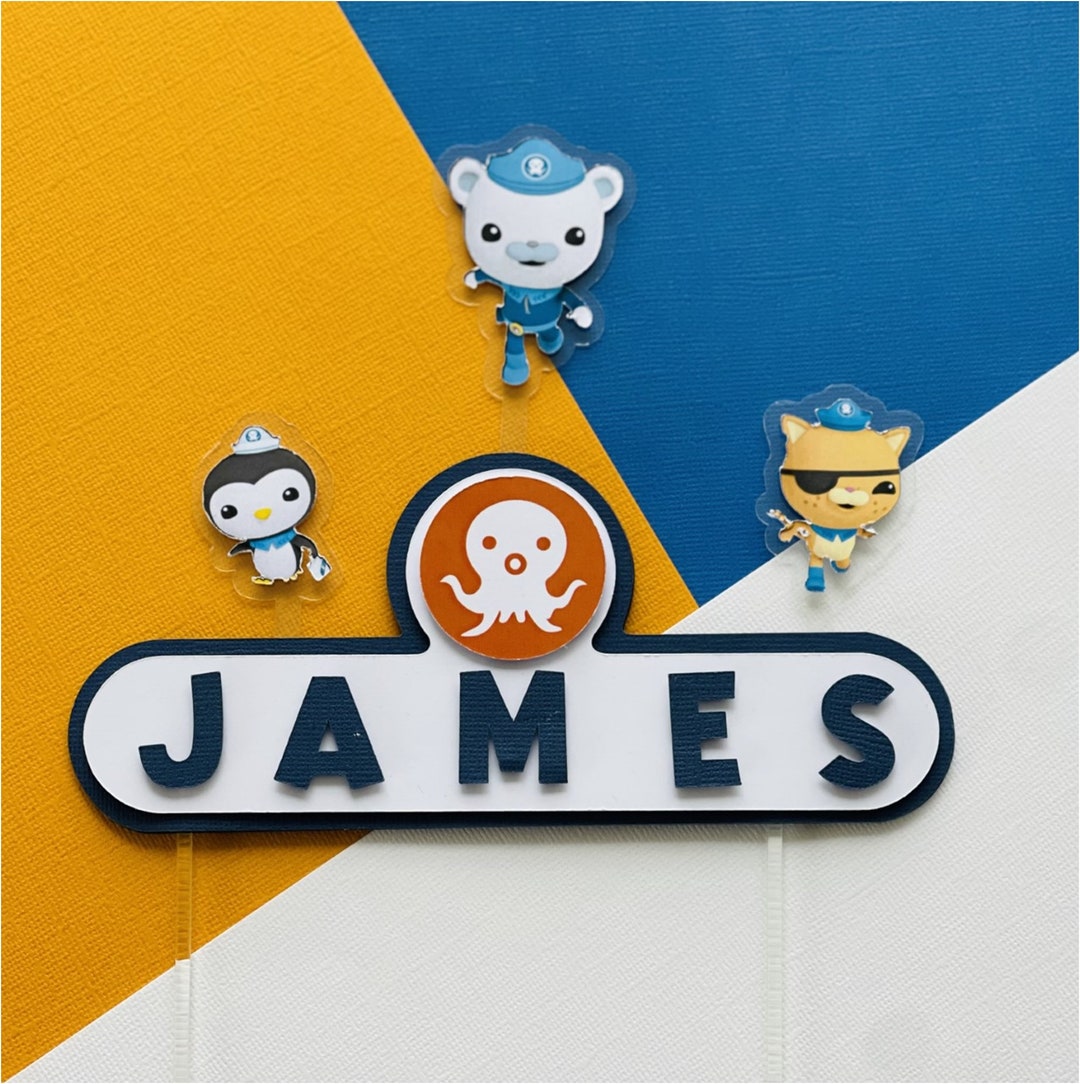 Octonauts Cake Topper Captain Barnaby, Kwazii, Peso - Etsy Australia