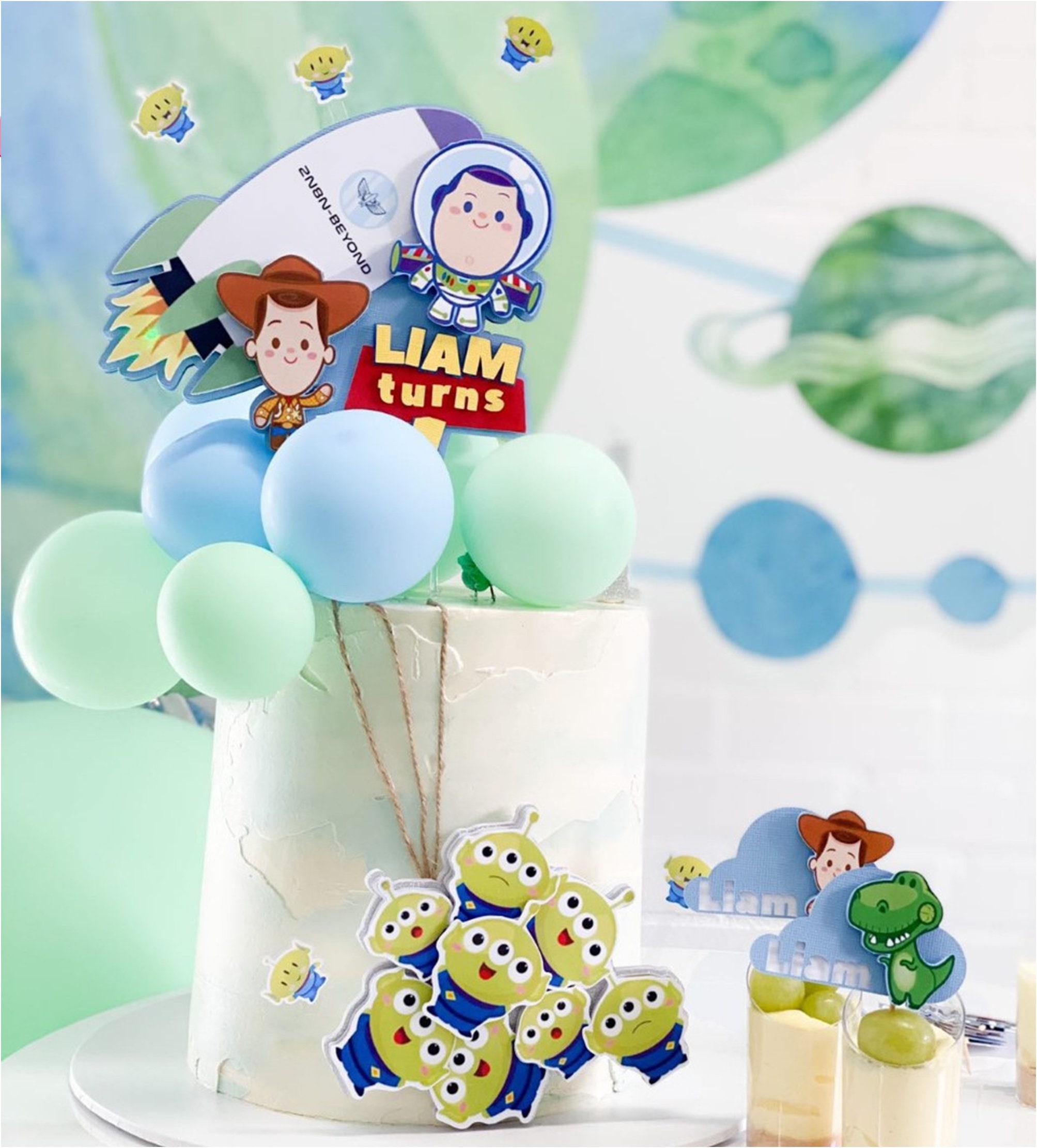 Toy Story Alien Cake Topper Disney Buzz Woody - Etsy Australia