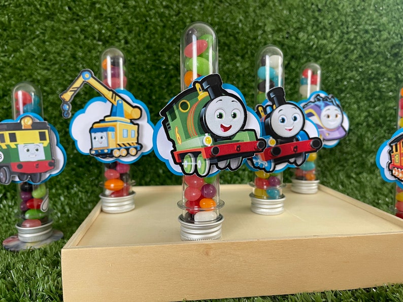 Thomas the Tank Engine Candy Tube Party Favours Custom Party - Etsy ...