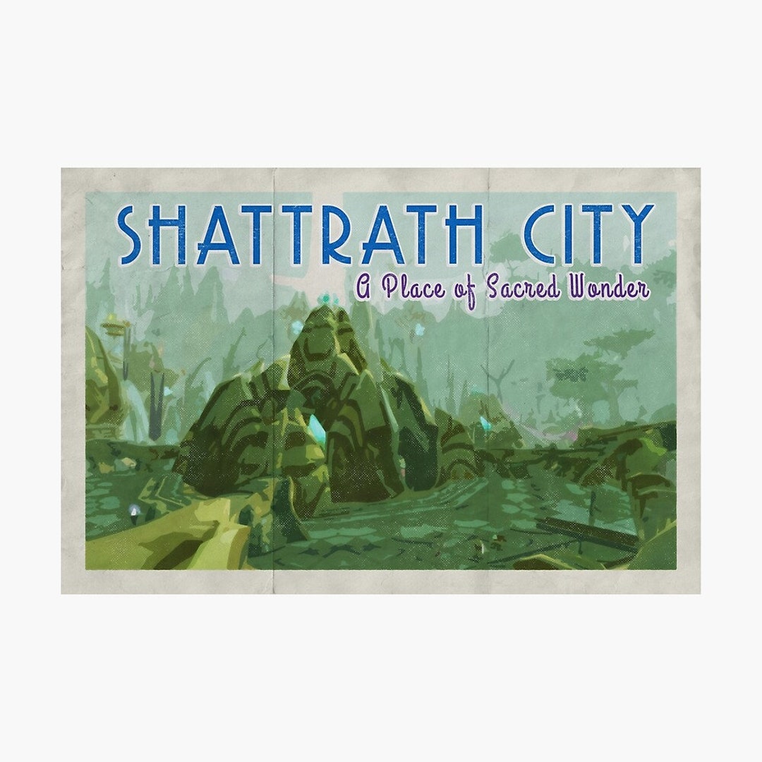 Shattrath City Travel Postcard (world of Warcraft) - Etsy