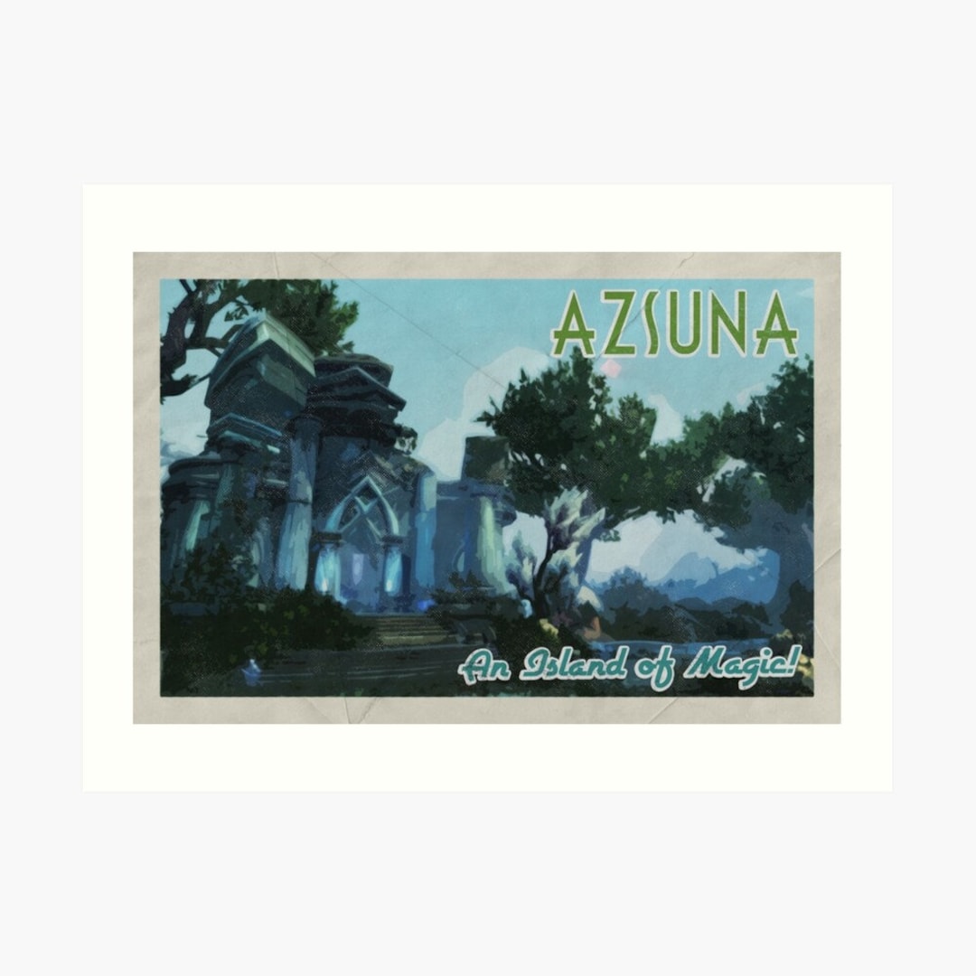 Azsuna Travel Postcard (world of Warcraft) - Etsy