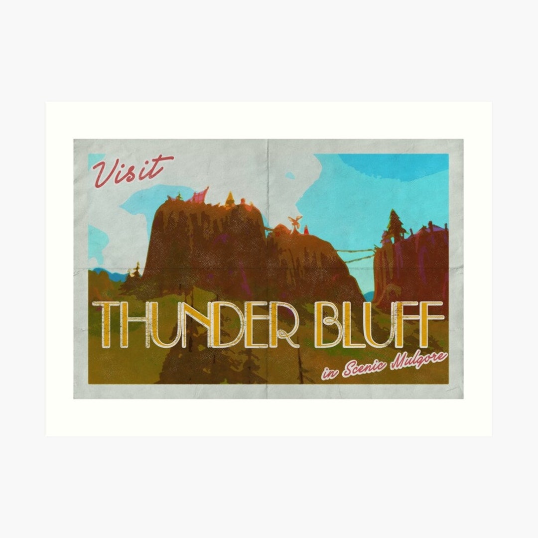 Thunder Bluff Travel Postcard (world of Warcraft) - Etsy
