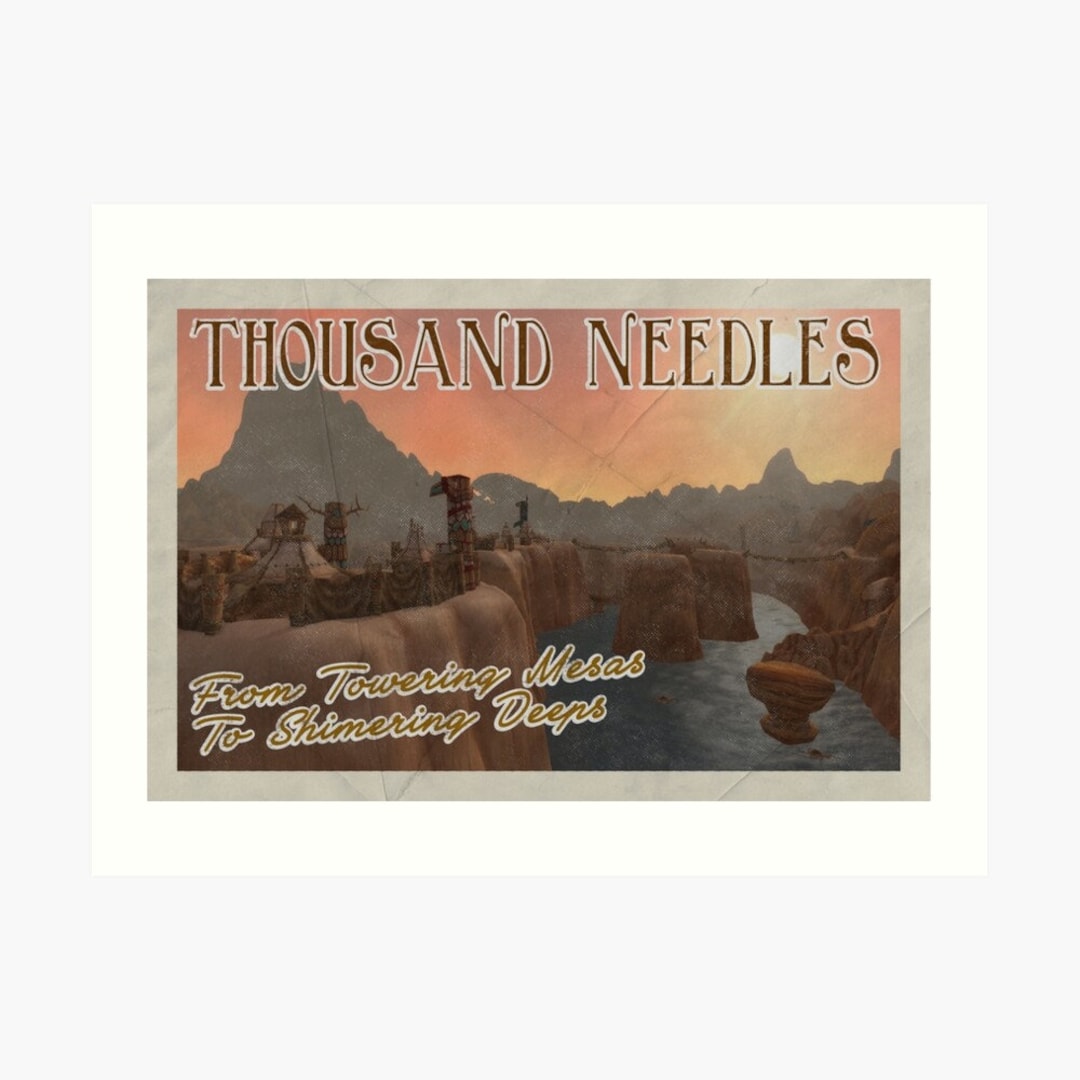 Thousand Needles Travel Postcard (world of Warcraft) - Etsy
