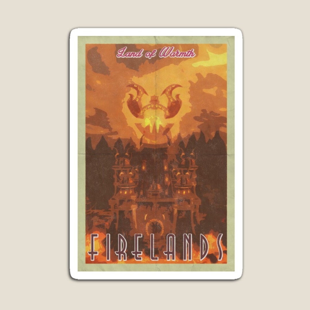 Firelands Travel Postcard (world of Warcraft) - Etsy