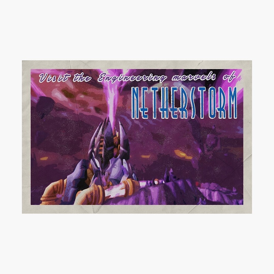 Netherstorm Travel Postcard (world of Warcraft) - Etsy