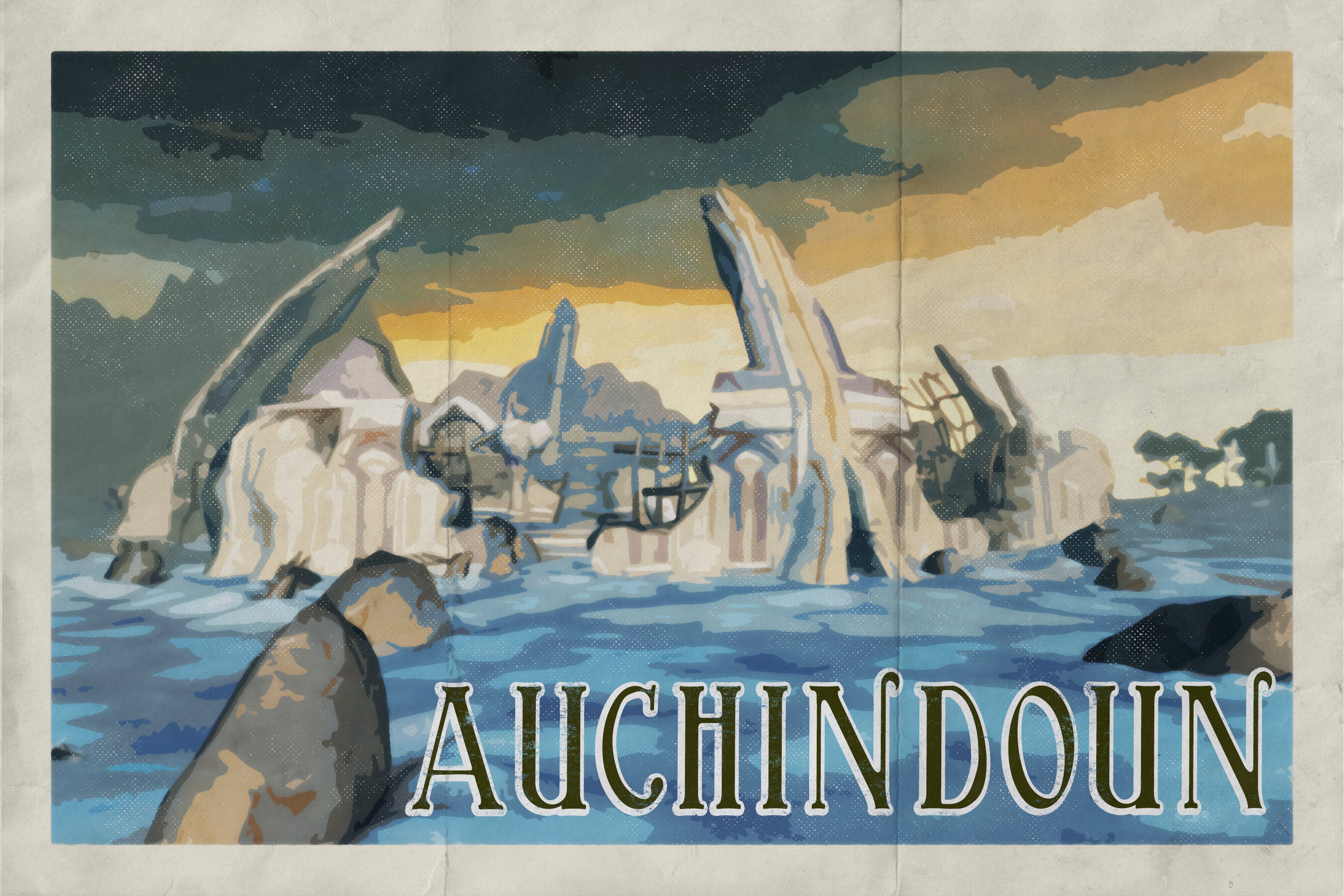 Auchindoun Travel Postcard (world of Warcraft) - Etsy