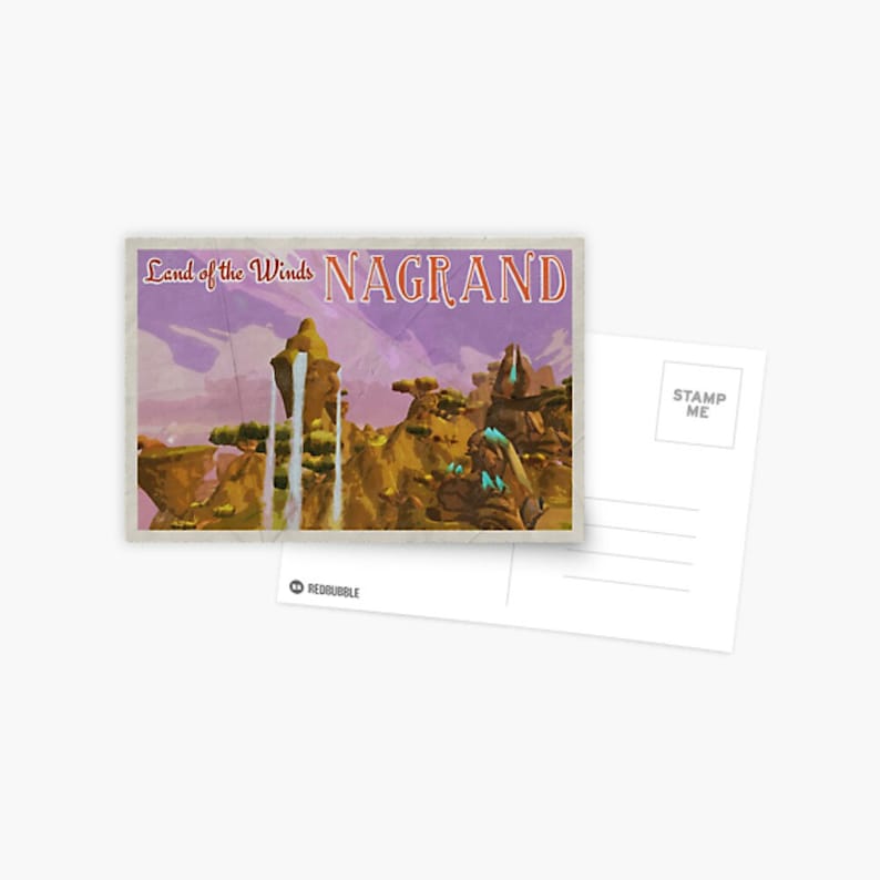 Nagrand Travel Postcard world of Warcraft - Etsy